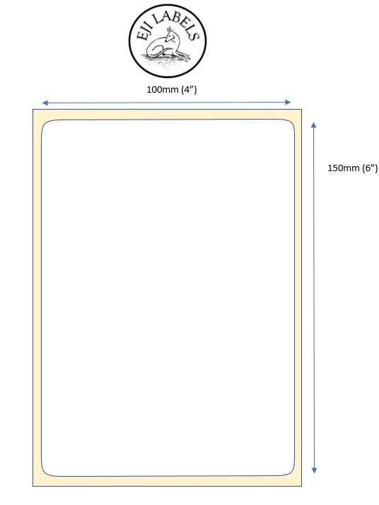4 x 6" Shipping labels. Direct Thermal printers – EJI Labels